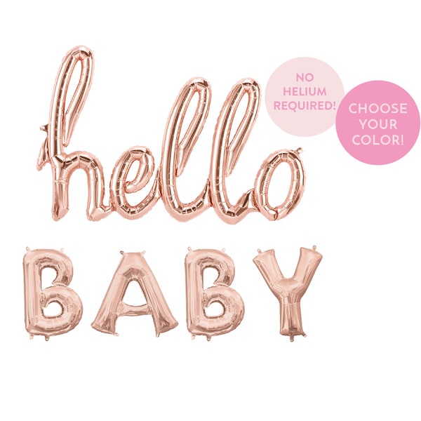 Hello Baby Balloon Baby Shower Welcome Sign - Etsy