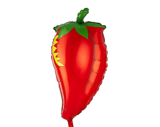 Giant Chili Pepper Foil Balloon - 32" Tall - Fiesta Decor - Cinco De ...