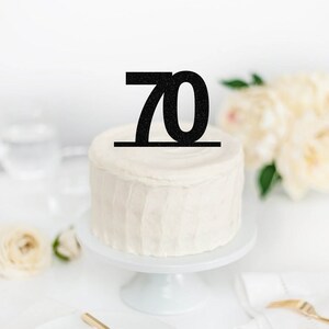 70 Cake Topper - 70th Cake Topper - 70th Birthday Party Decor ...