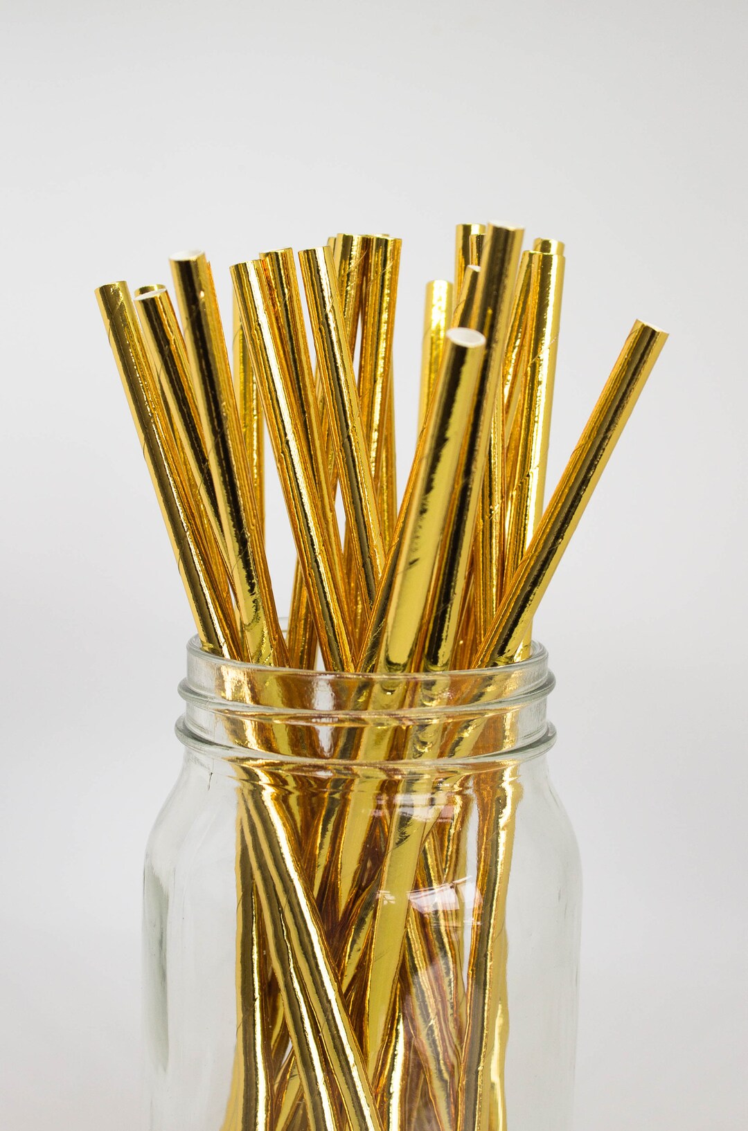 Gold Foil Straws - Metallic Straws - Cake Pop Sticks - Bridal Shower ...