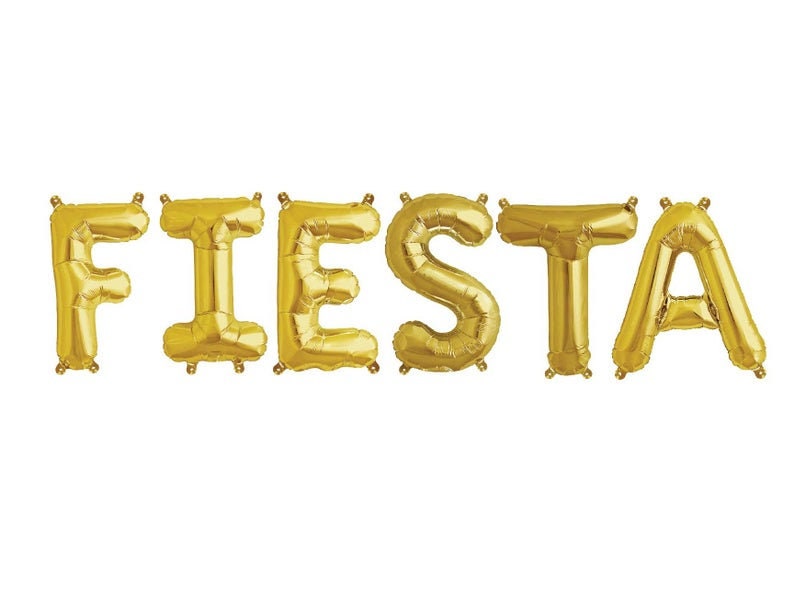 Churro Bar Balloon Banner - Fiesta Photo Balloons - Fiesta Birthday ...