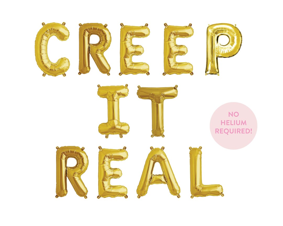 Creep It Real Balloon Banner - Halloween Decor - Custom Balloon Banner ...
