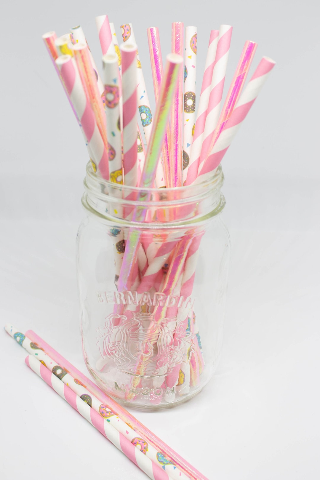 Donut Straws - Paper Party Straws - Cake Pop Sticks - Two Sweet ...