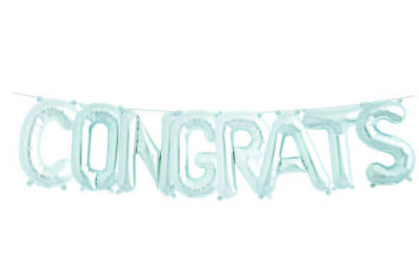 Congrats letter balloons store