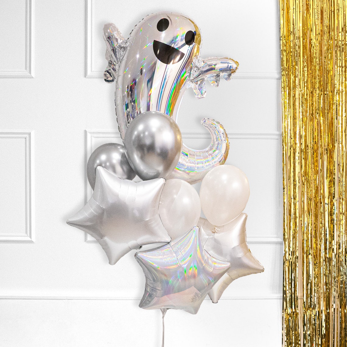 Iridescent Ghost Balloon 28 Tall Halloween Balloon - Etsy
