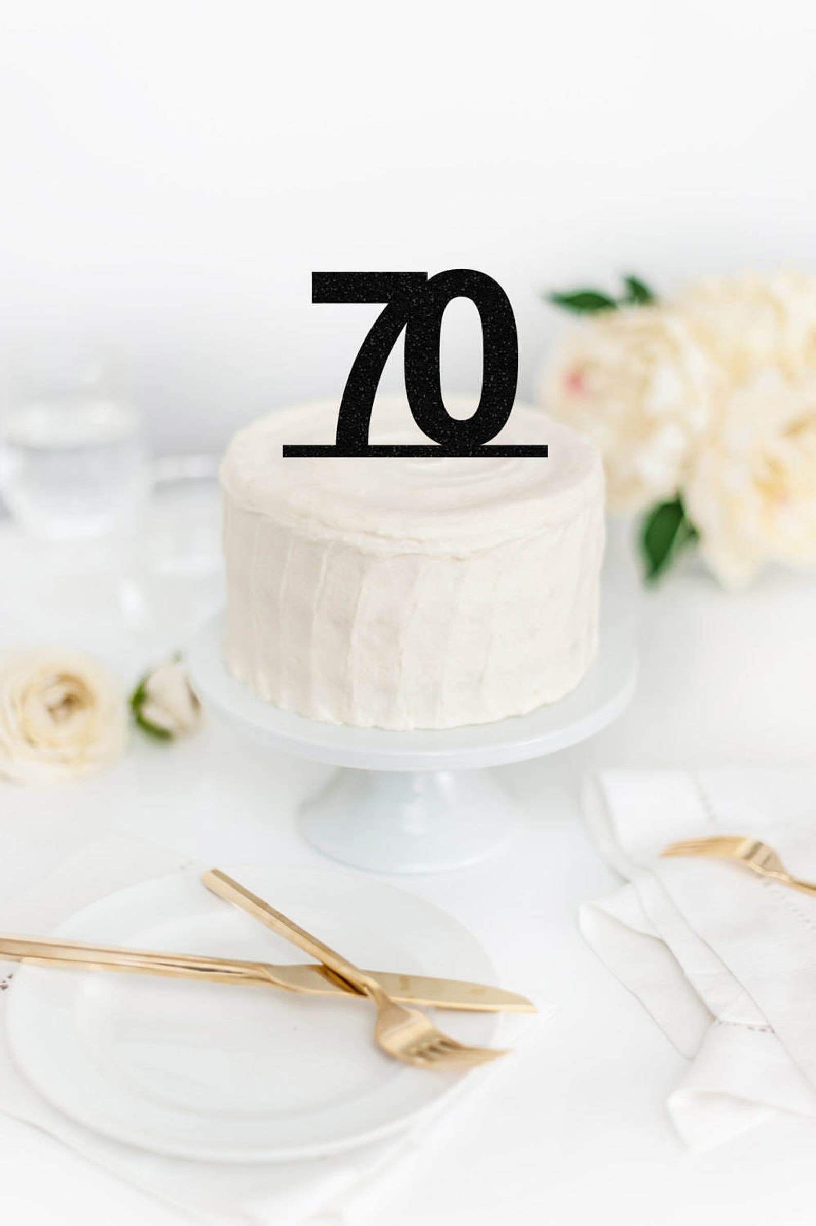 70 Cake Topper 70th Cake Topper 70th Birthday Party Decor - Etsy Canada