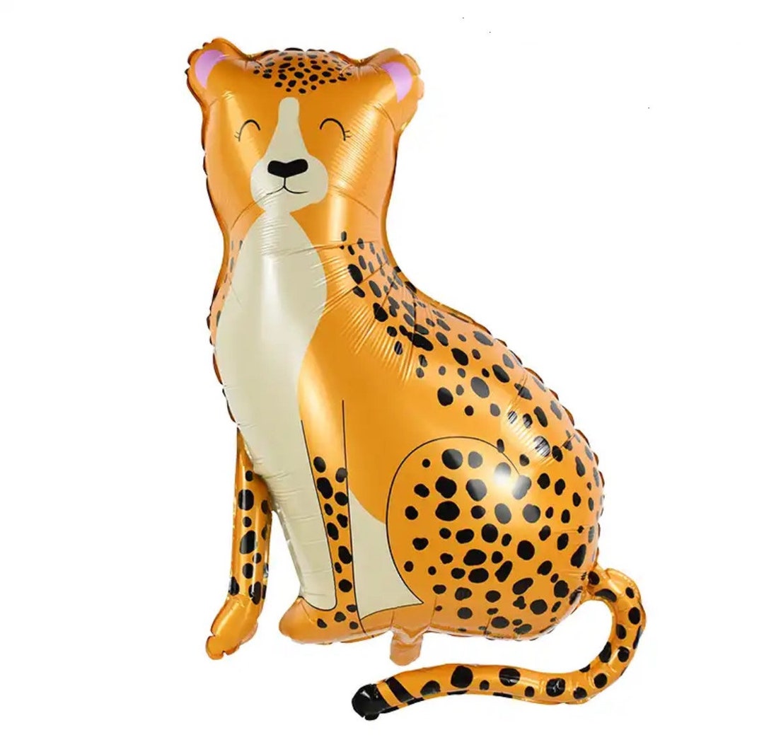 Large Cheetah Balloon - Safari Theme - Jungle Themed Birthday Party ...