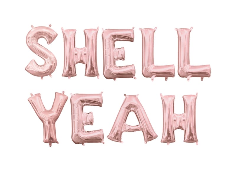 Shell Yeah Balloon Banner Mermaid Themed Bachelorette Party - Etsy