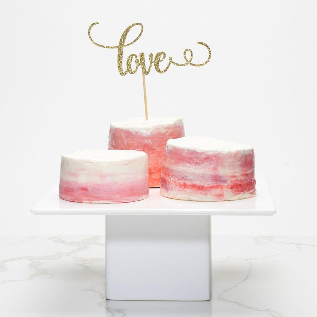 Love Cake Topper - Wedding Cake Topper - Engagement Party - Bridal ...