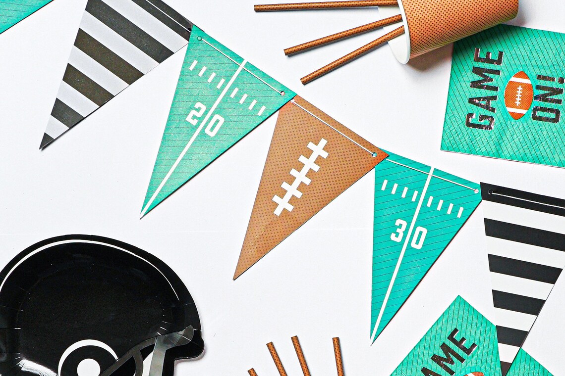 Tailgate Party Banner - Football Party Banner - Football Party Garland ...