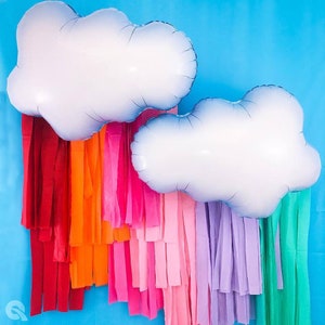 Puffy Cloud Balloon - 30" - Rainbow Balloon - Pride Party - Unicorn ...