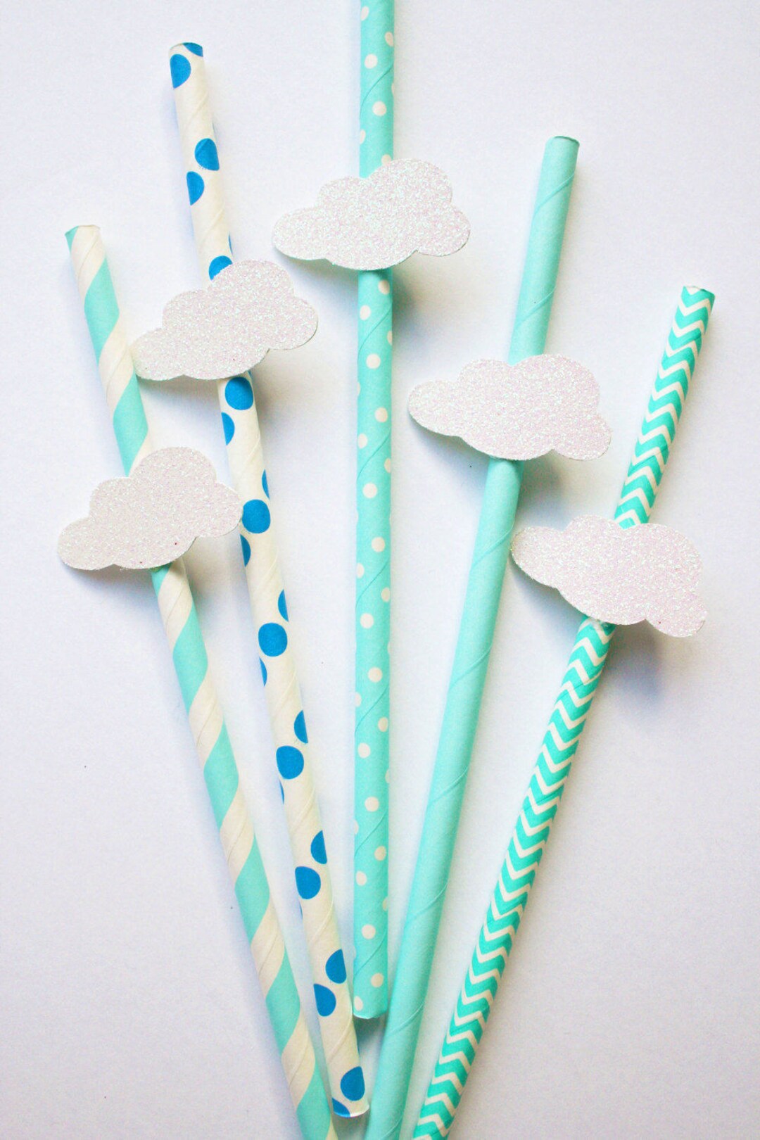 Cloud Party Straws - Cloud Party Decorations - Boy's Birthday Party ...
