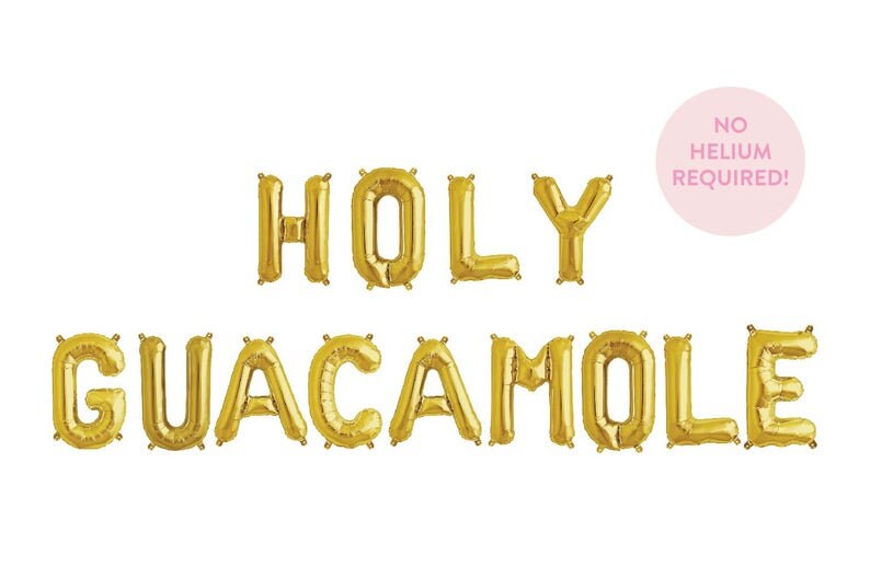 Guac This Way Balloon Banner Fiesta Decor Cinco De Mayo - Etsy