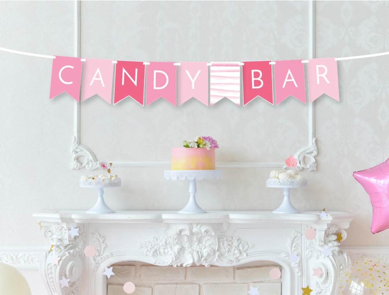 Candy Bar Banner Candy Bar Sign Bridal Shower Candy Bar - Etsy