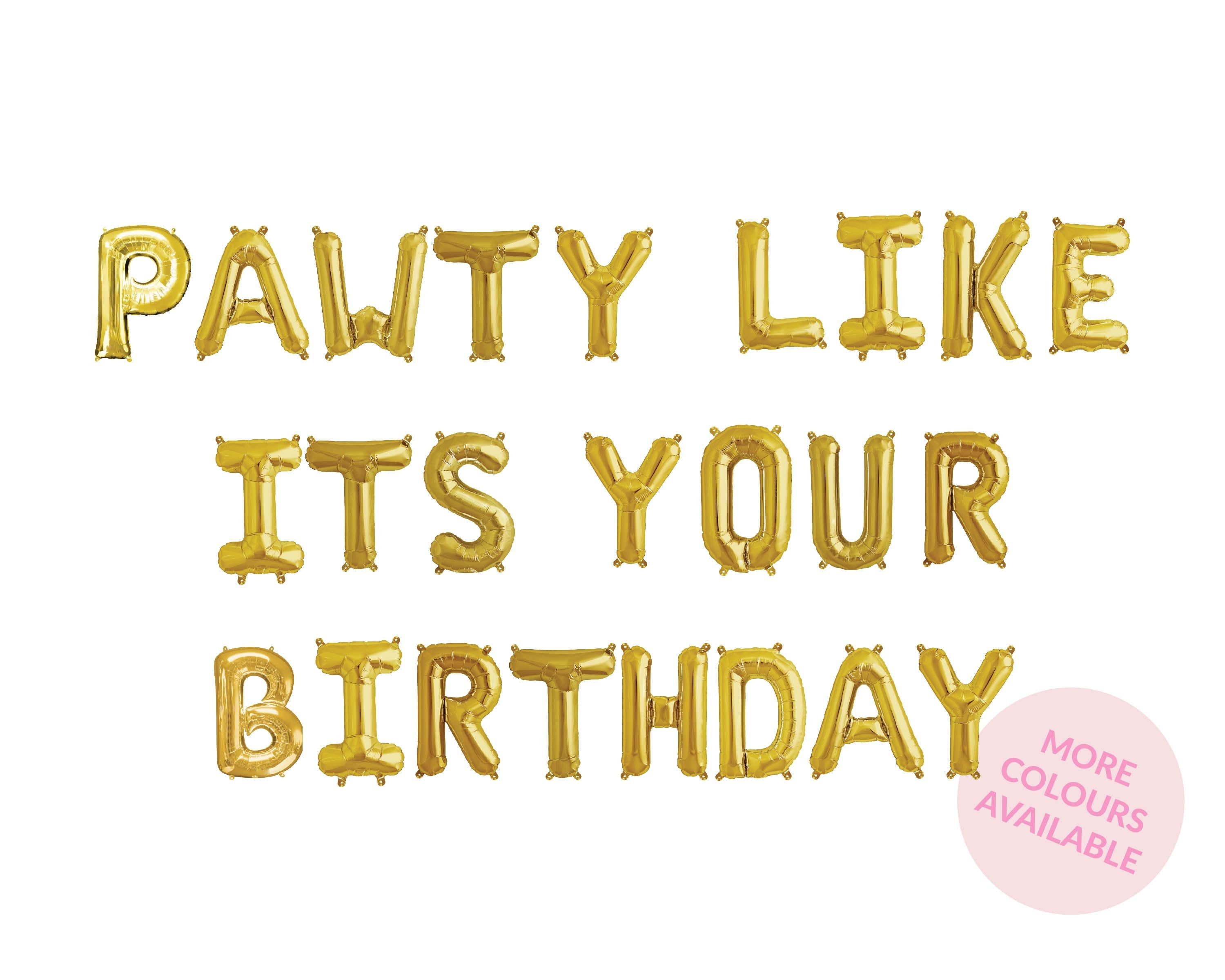 It's Pawty Time Balloon Banner - It's My Pawty - Puppy's Birthday Decor ...