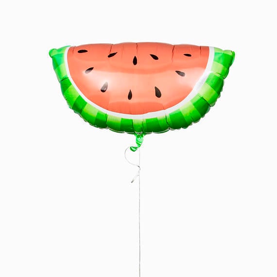 Giant Watermelon Balloon - 32" Balloon - Tropical Decor - Tropical ...