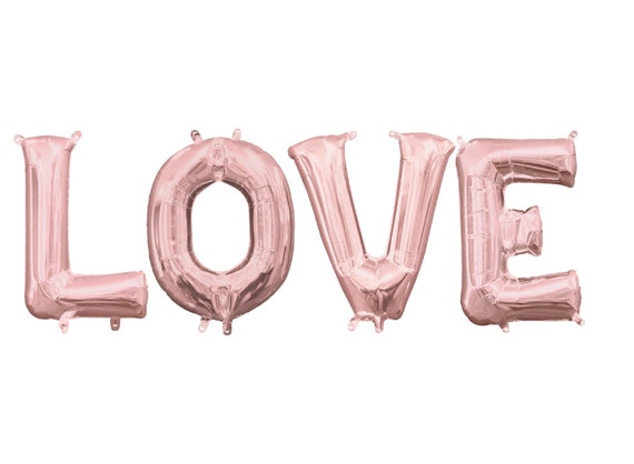 LOVE Balloon Banner Foil Balloons Letter Balloons Party | Etsy