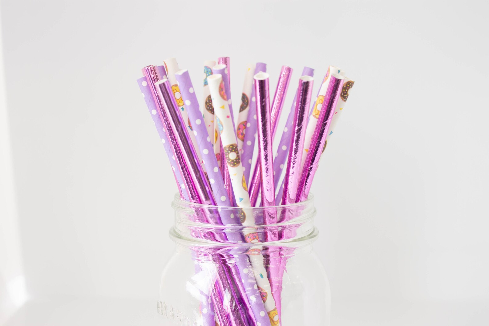 Donut Straws - Paper Party Straws - Cake Pop Sticks - Two Sweet ...