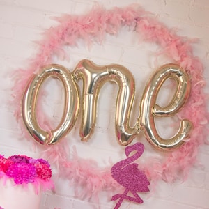 One Script Balloon - First Birthday Party - Birthday Decor - Smash Cake ...
