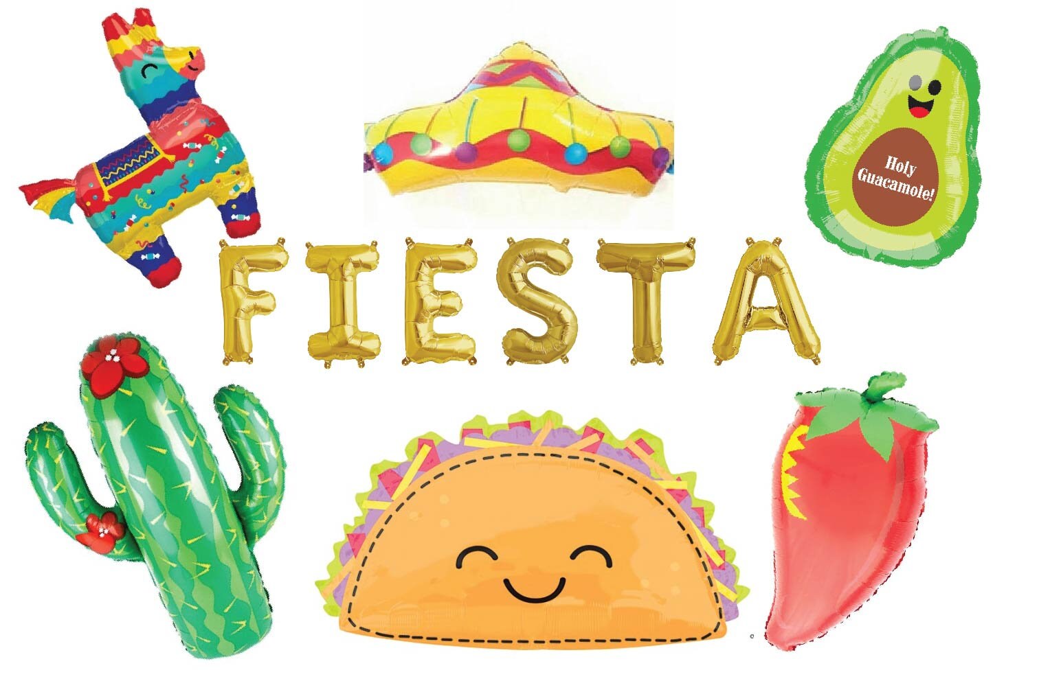 Churro Bar Balloon Banner - Fiesta Photo Balloons - Fiesta Birthday ...