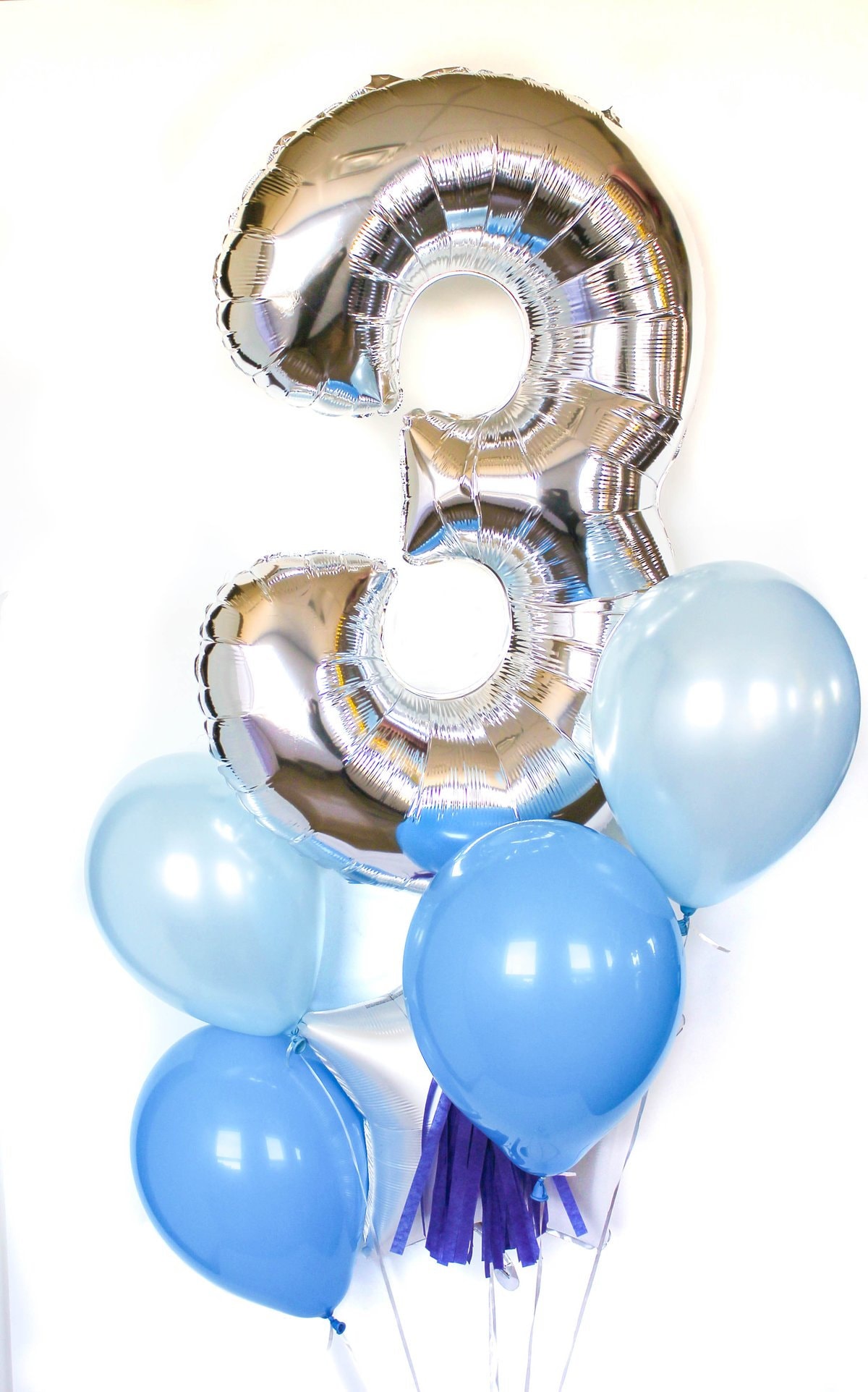 Number/ Age Balloon Bundle With Tassel - Birthday Balloon Bundle ...