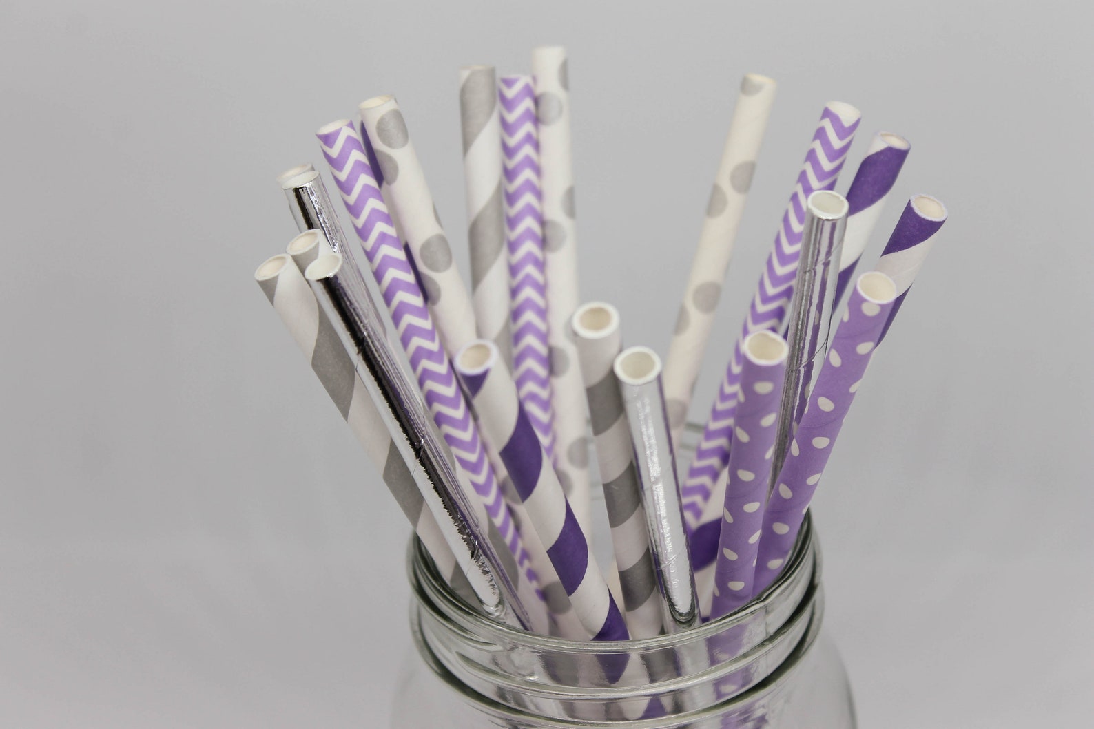 Purple and Silver Party Straws - Party Straws - Cake Pop Sticks ...