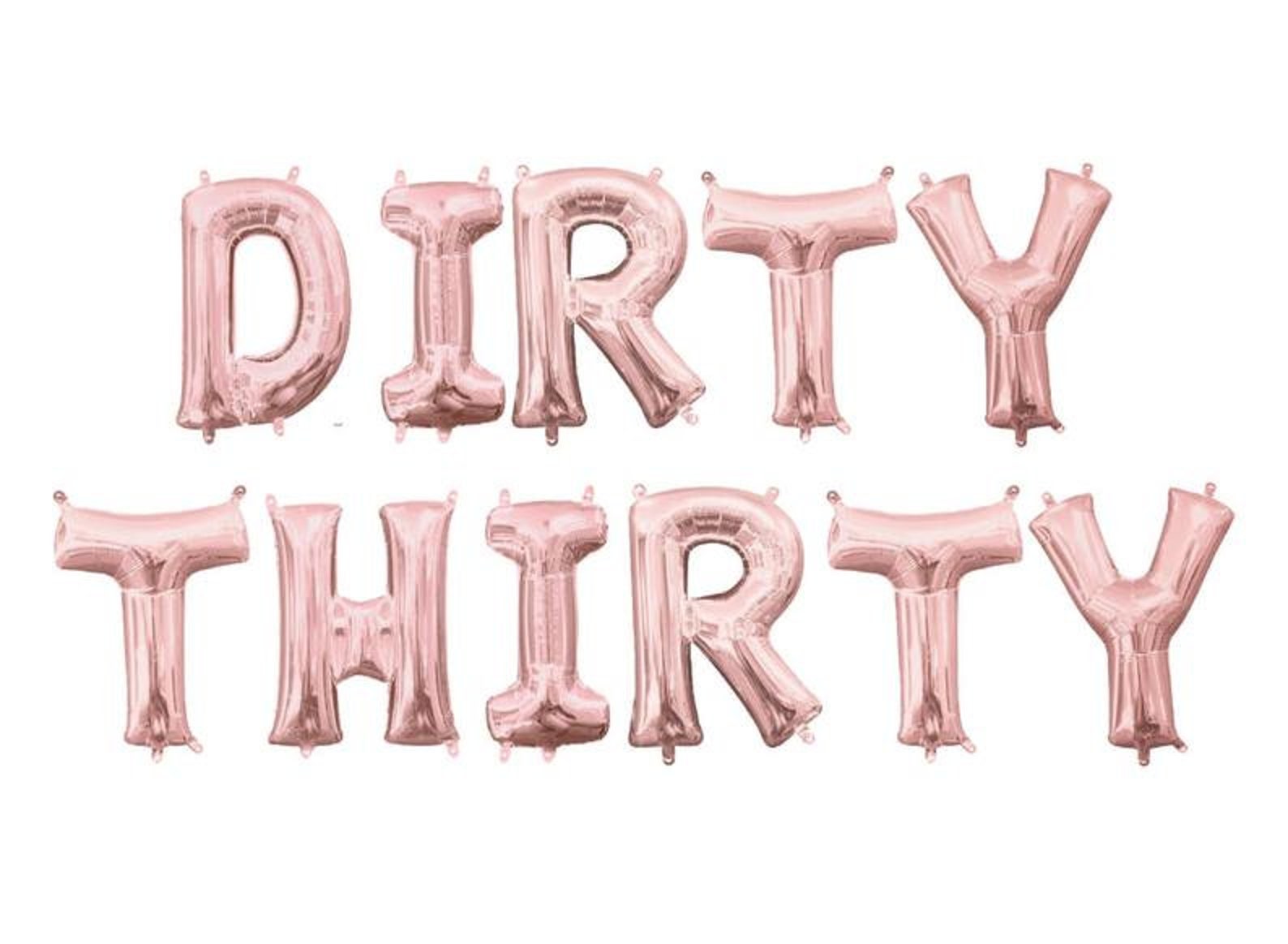 30 Flirty & Thriving Balloon Banner 30th Birthday Balloon - Etsy