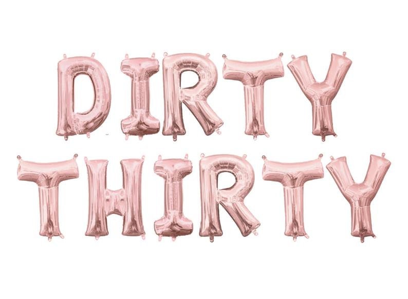 30 Flirty & Thriving Balloon Banner 30th Birthday Balloon - Etsy