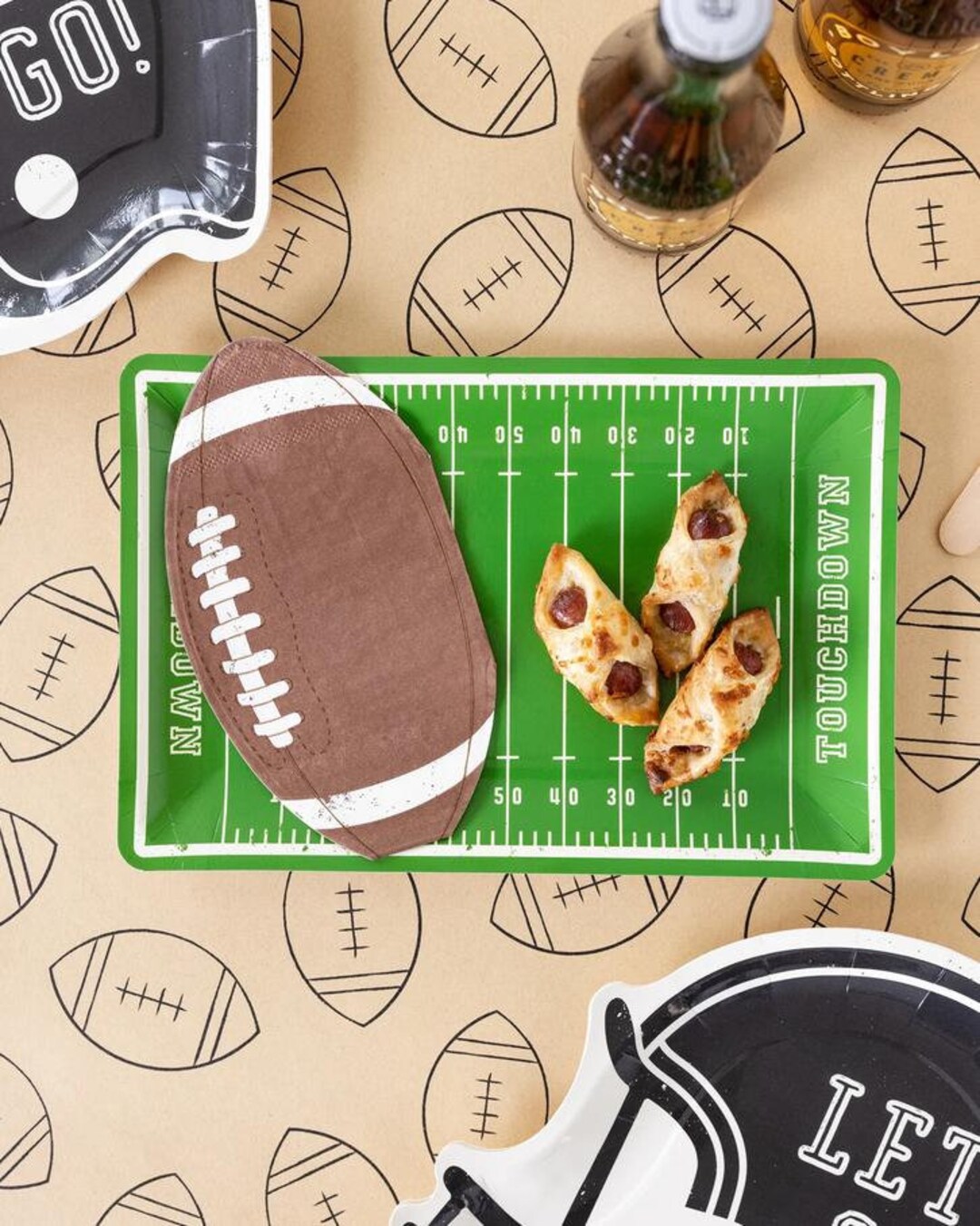 Game Play Football Napkins - Set of 24 - Football Themed Party Decor ...