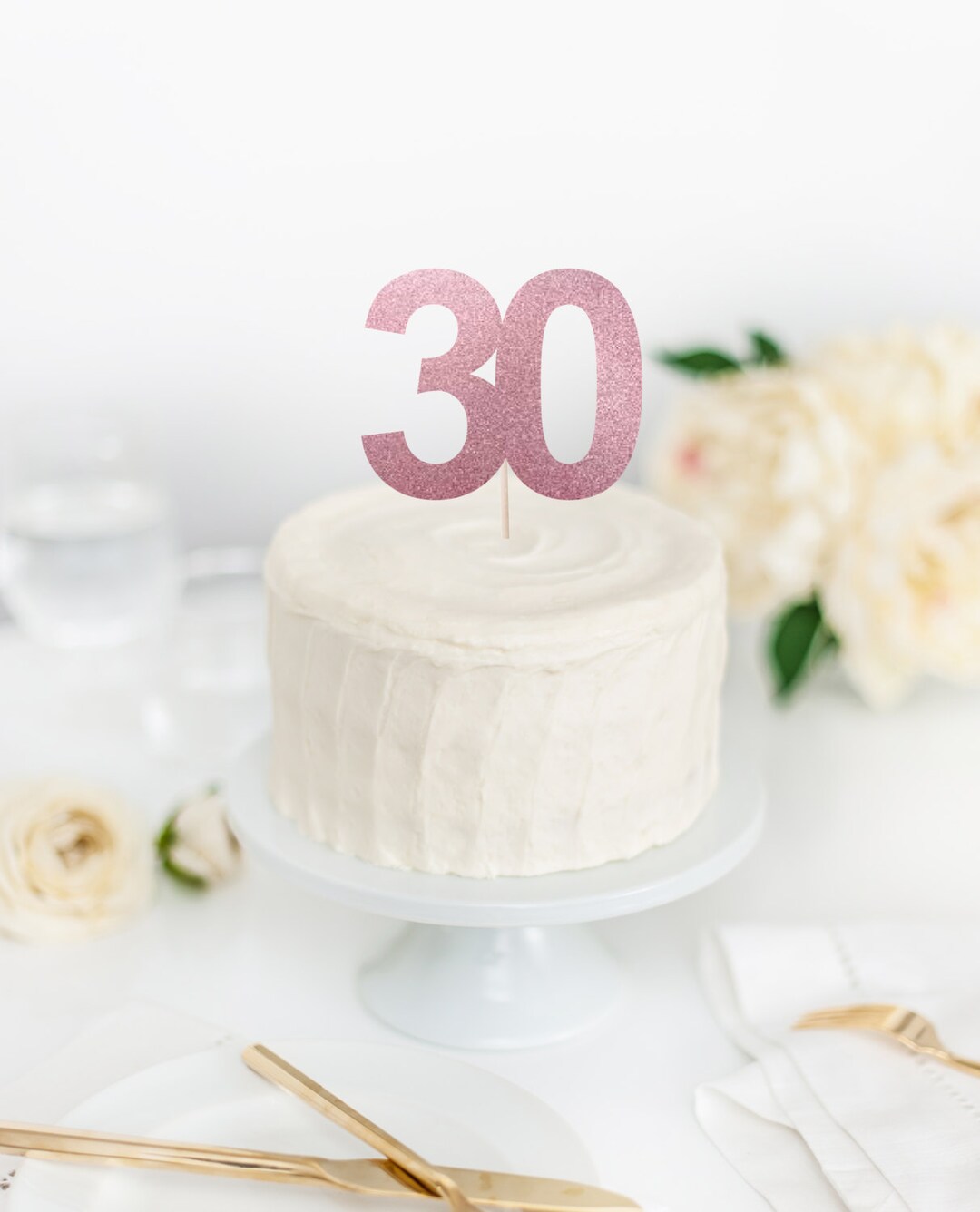30 Cake Topper - 30th Birthday Cake Topper - Dirty Thirty Topper ...