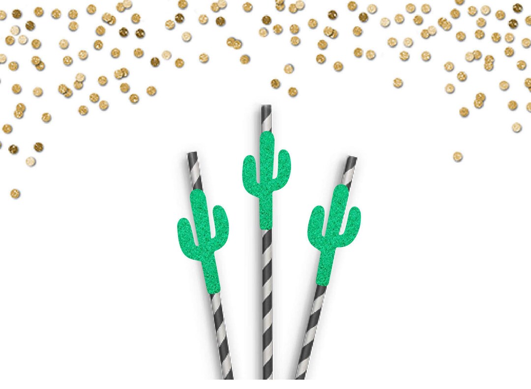 Cactus Straws - Birthday Party Decor - Desert Theme - Summer Party ...