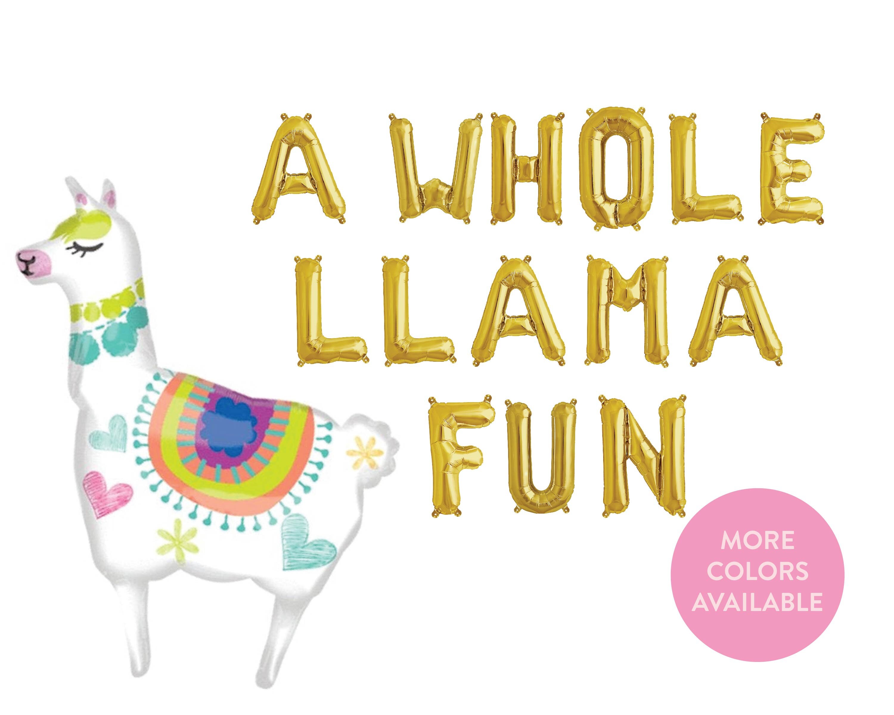 Giant Llama Balloon - 41" Tall - Fiesta Decor - Cinco De Mayo Themed ...
