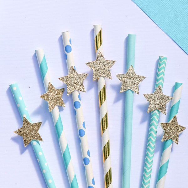 Star Paper Straws - Etsy
