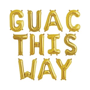 Guac This Way Balloon Banner Fiesta Decor Cinco De Mayo Decor Holy ...