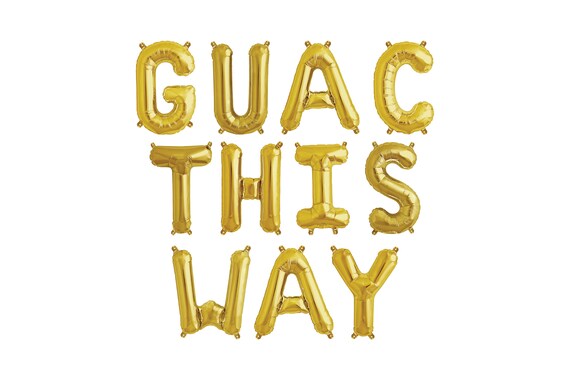 Guac This Way Balloon Banner Fiesta Decor Cinco De Mayo | Etsy