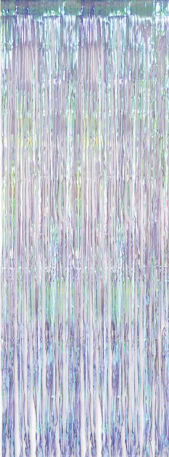 Iridescent Holographic Fringe Curtain 8' Tall by 3' | Etsy Canada