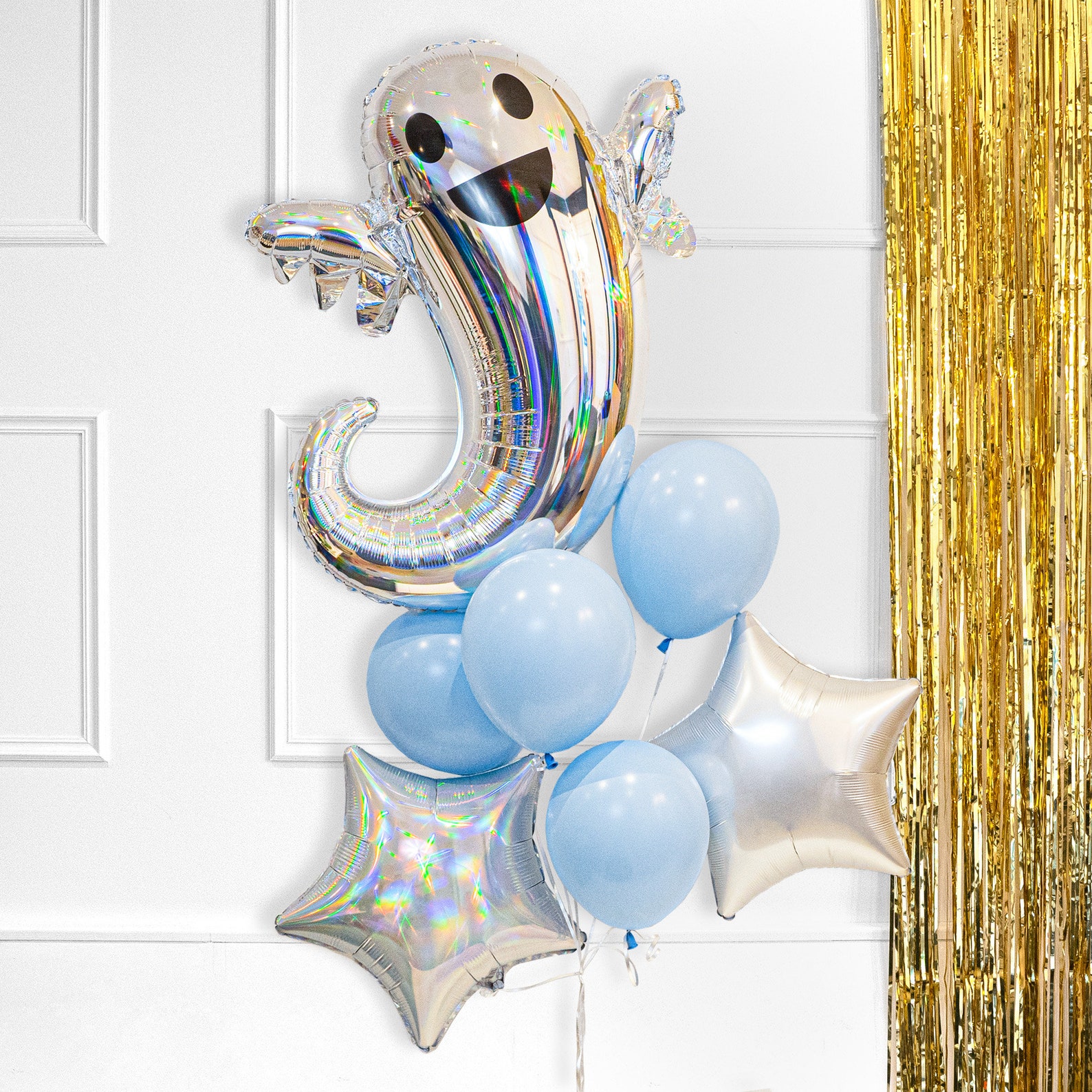 Iridescent Ghost Balloon 28 Tall Halloween Balloon - Etsy
