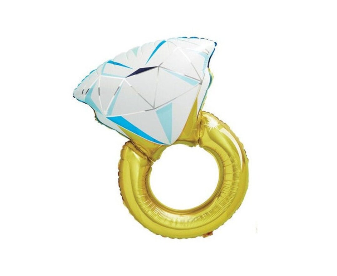 Giant Ring Balloon - 37" Mylar Balloon - Engagement Party Decor ...