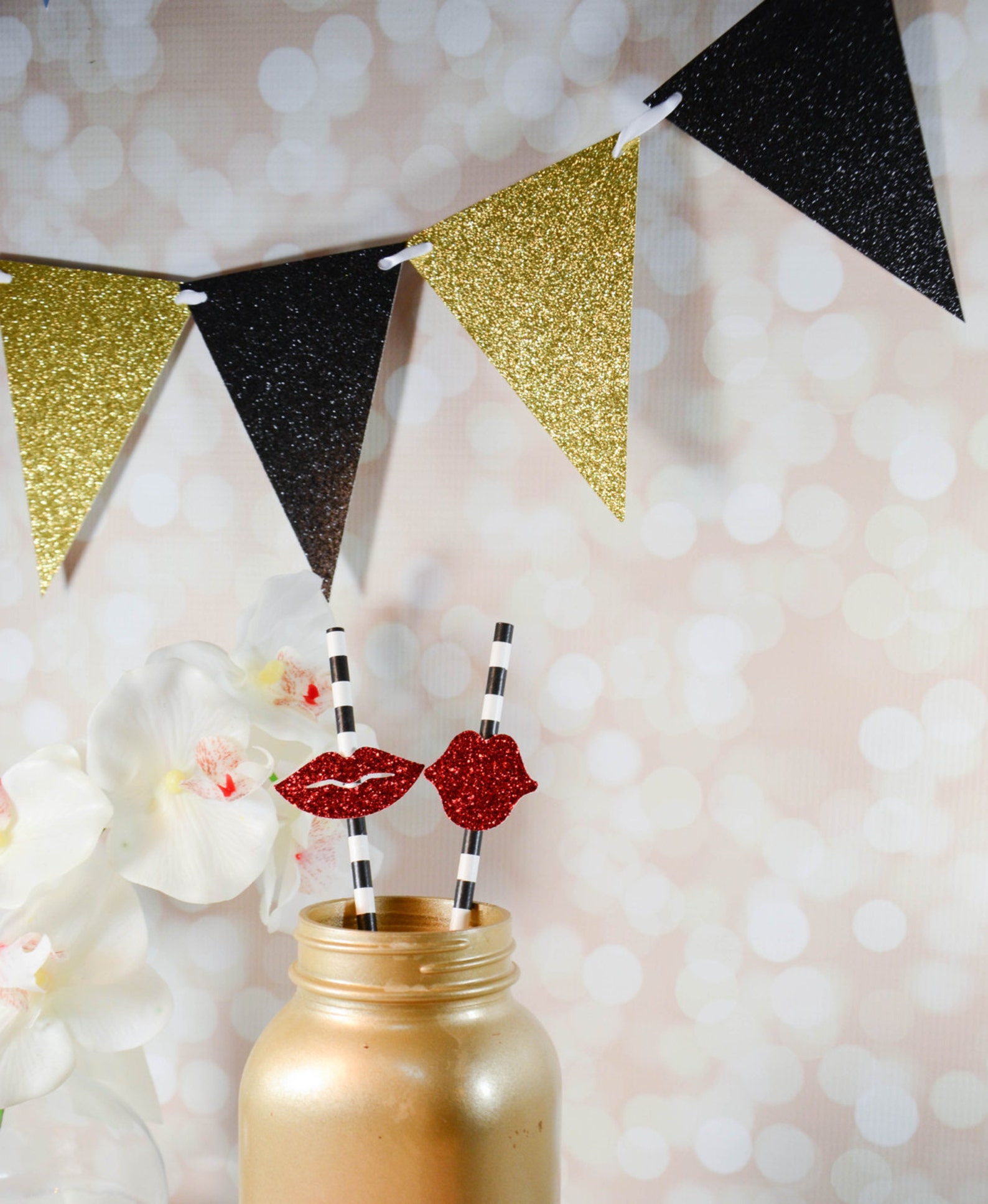 Lips Party Straws - Bachelorette Party Decor - Bridal Shower Decor ...