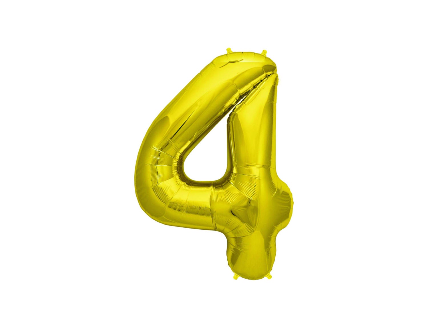 34” Giant Number 4 Balloon - Giant Gold or Silver Balloon - Party Decor ...