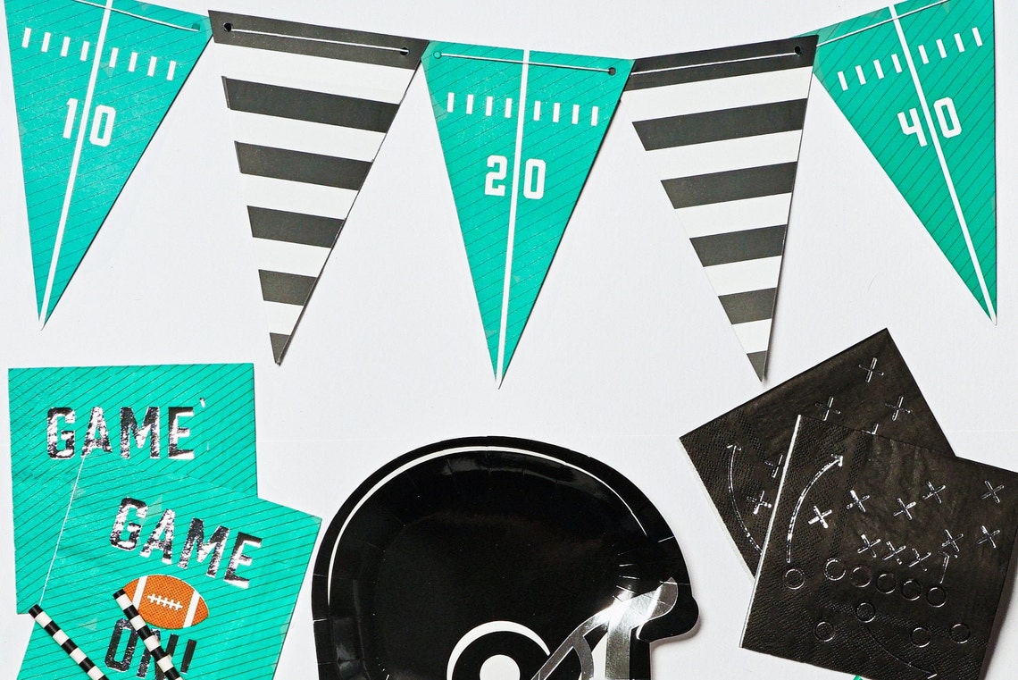 Tailgate Party Banner - Football Party Banner - Football Party Garland ...