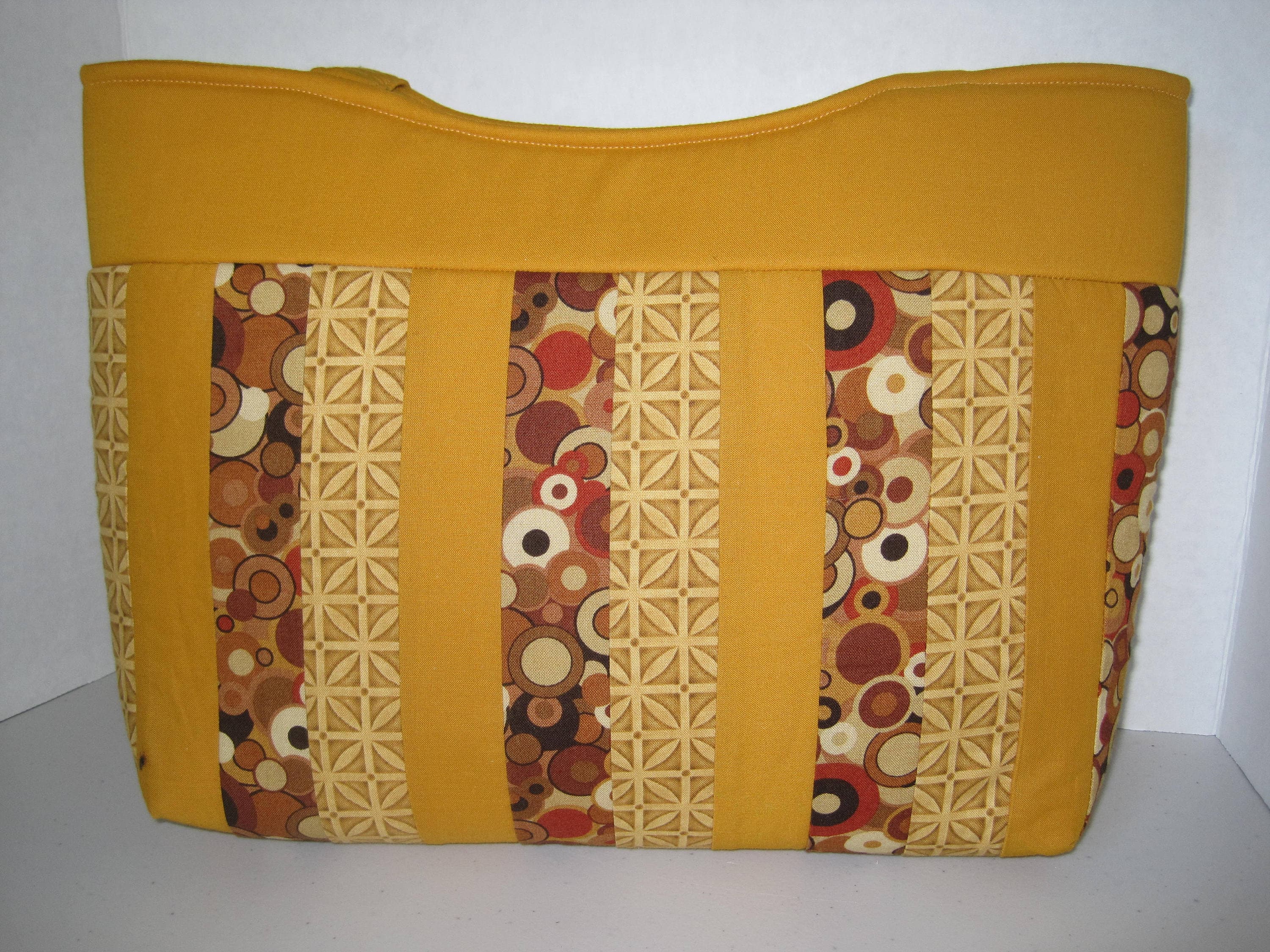 Handbag Fabric Purse Multi-colored Gold Tote Women's Accessories ...