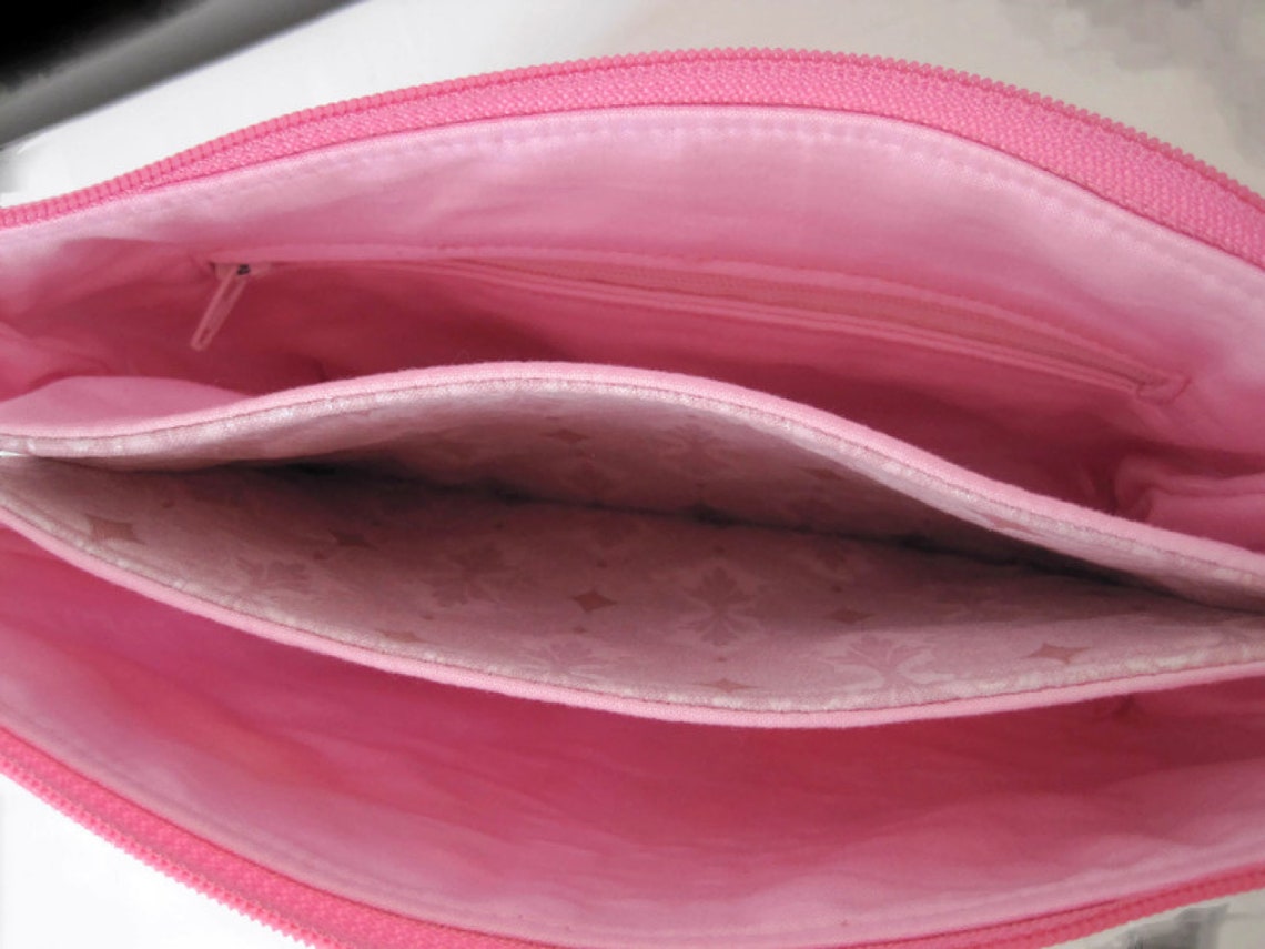 Pouch Handbag Clutch Purse Cats With Floral Hats Pink and - Etsy