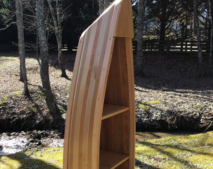 Canoe Shelves Boat Shelf Boat Bookshelf Nautical Shelf Rustic Home ...