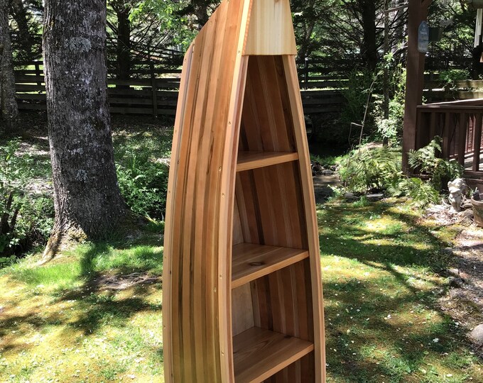 Canoe Shelves Boat Shelf Boat Bookshelf Nautical Shelf Rustic | Etsy