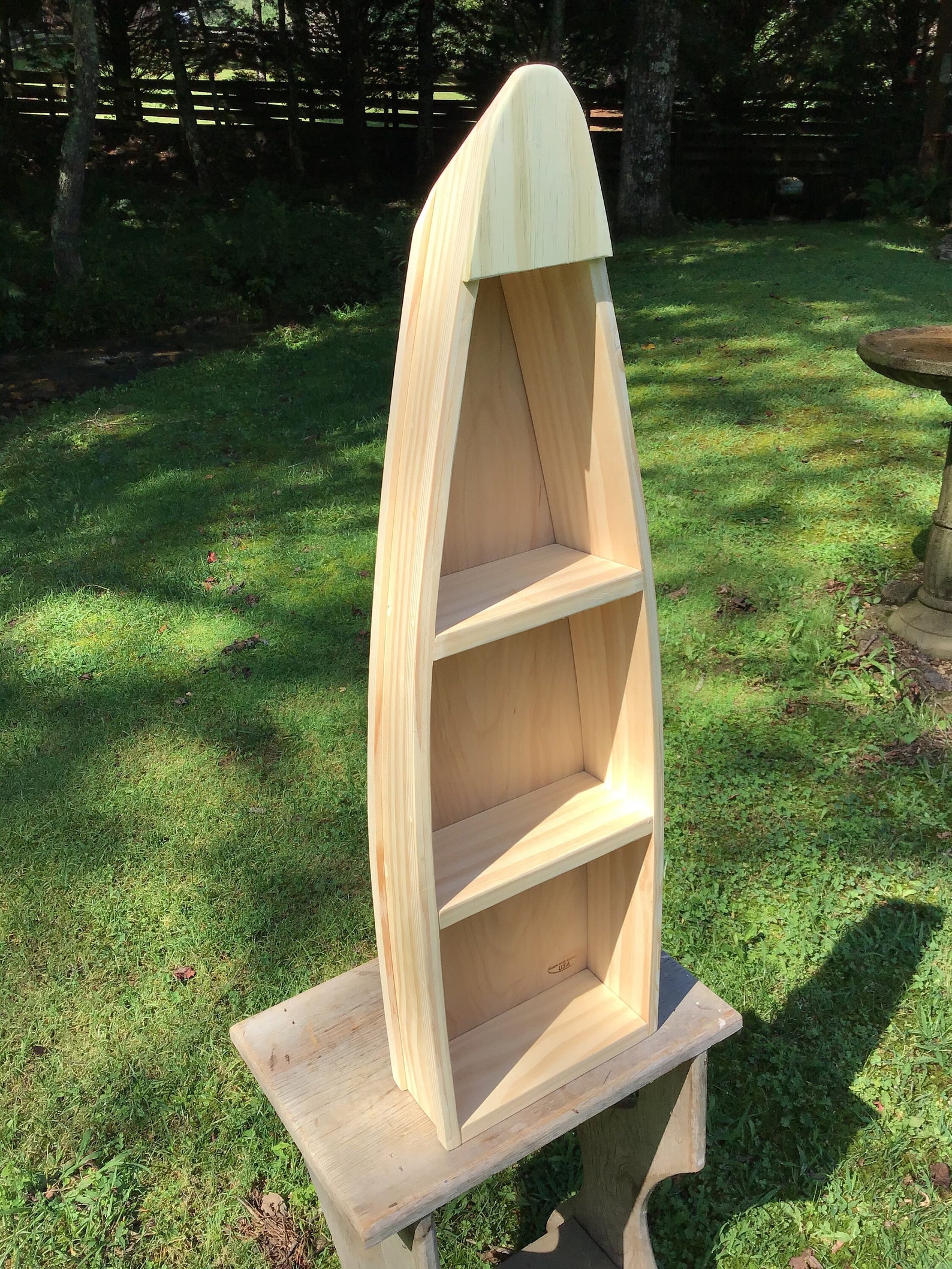Unfinished 33” Boat Shelves Canoe Shelf Row Boat Shelf DIY Ready to ...