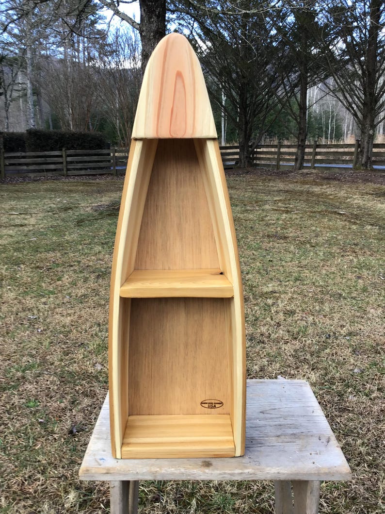 Cedar Canoe Shelf: Hunter Green Nautical Home Decor - Etsy