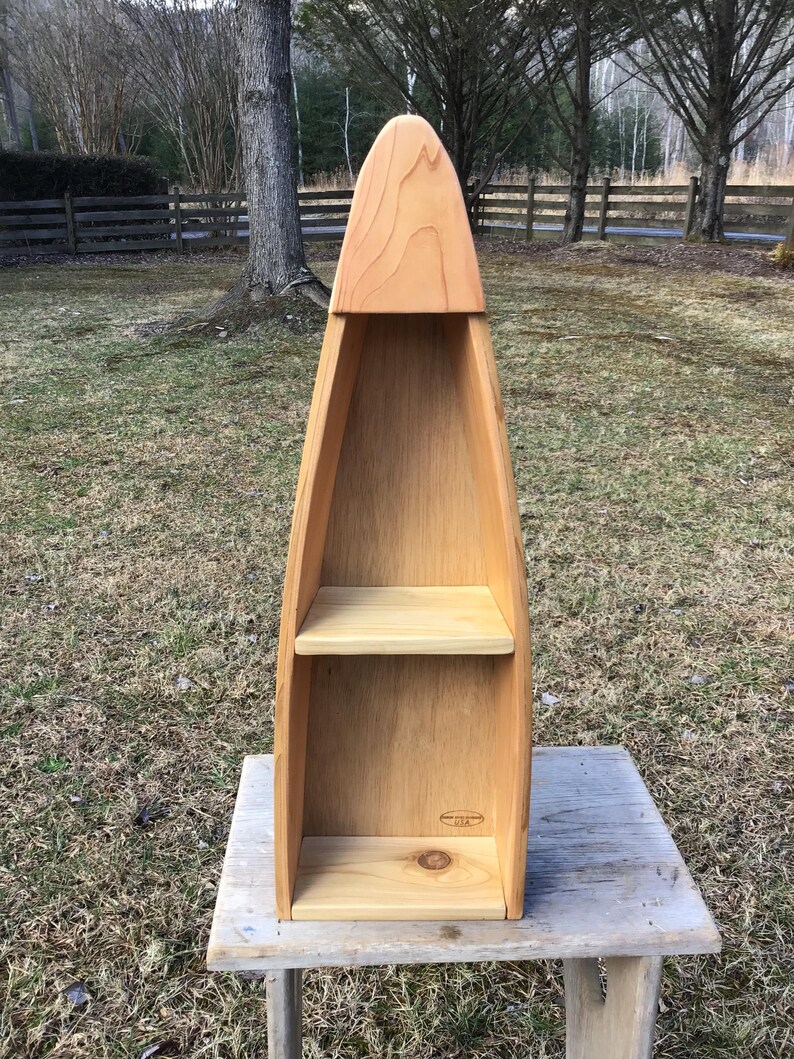 Handmade Custom Boatshelf, Canoe Shaped Shelves for Rustic and Cabin ...