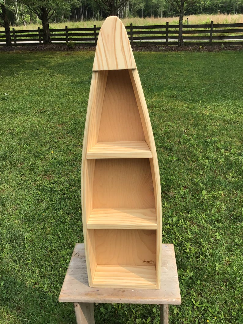 Handcrafted Solid Cedar Wooden Boat Shelf Canoe Shelves Row Boat ...