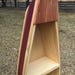 Handcrafted Cedar Canoe Shelf, Burgundy Accent, Rustic Home Decor - Etsy